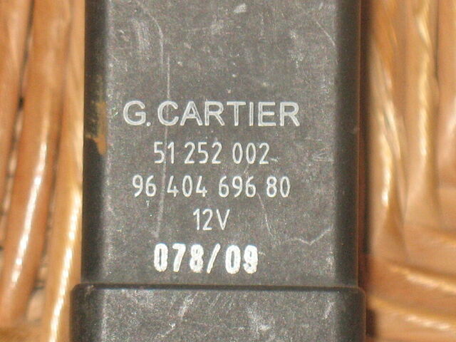 MODULO RELE' PEUGEOT 308 1.6 HDI 9640469680 G.CARTIER 51252002 Milano ...