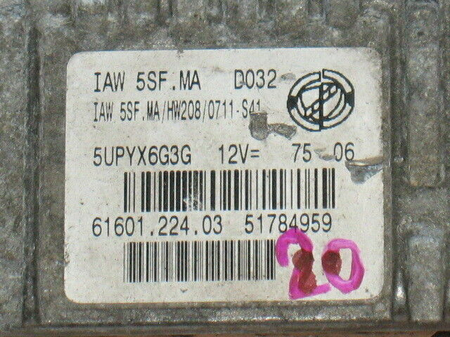 ECU FIAT DOBLO 1.4 51784959 IAW 5SF.MA HW208 pronta all'uso Samarate ...